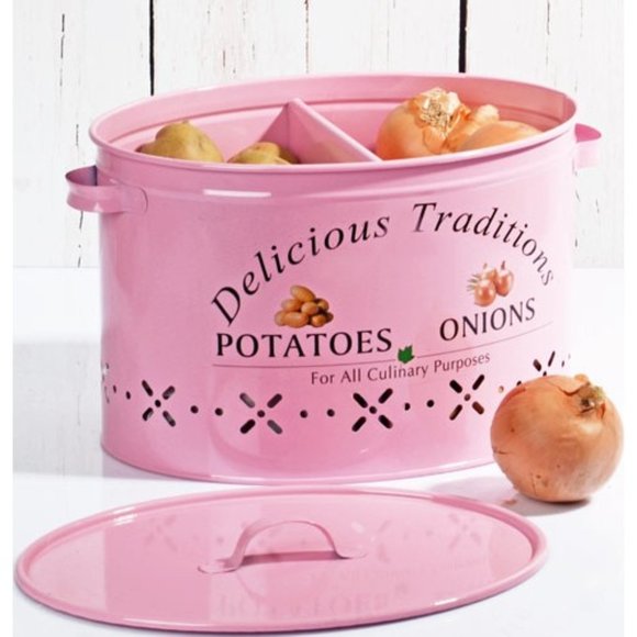 CICILIA's | Kitchen | Vintage Canister For Potatoes And Onion Storage ...